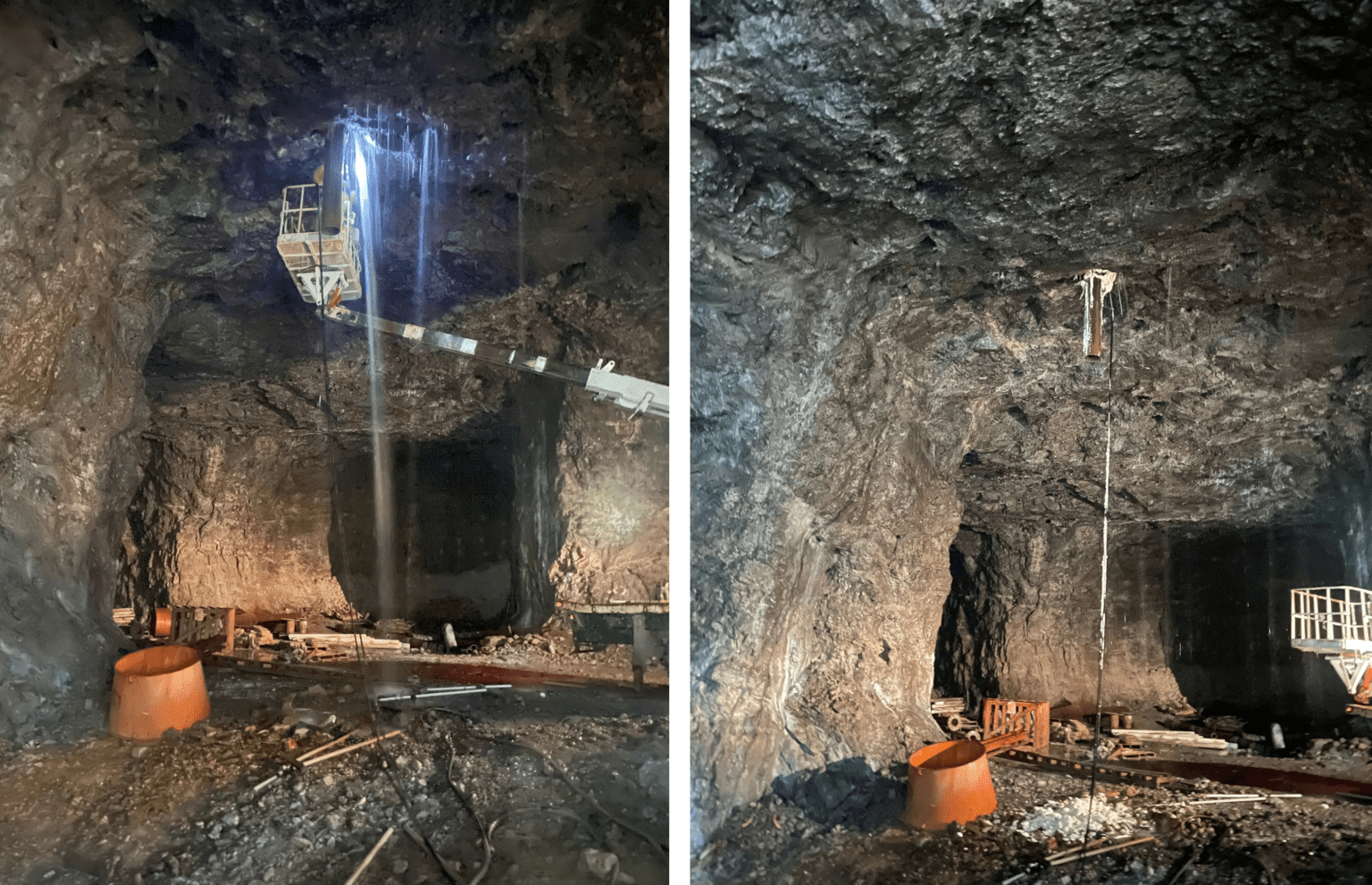 Water Traveling Along a De-Watering Pipe in a Hard Rock Mine ...