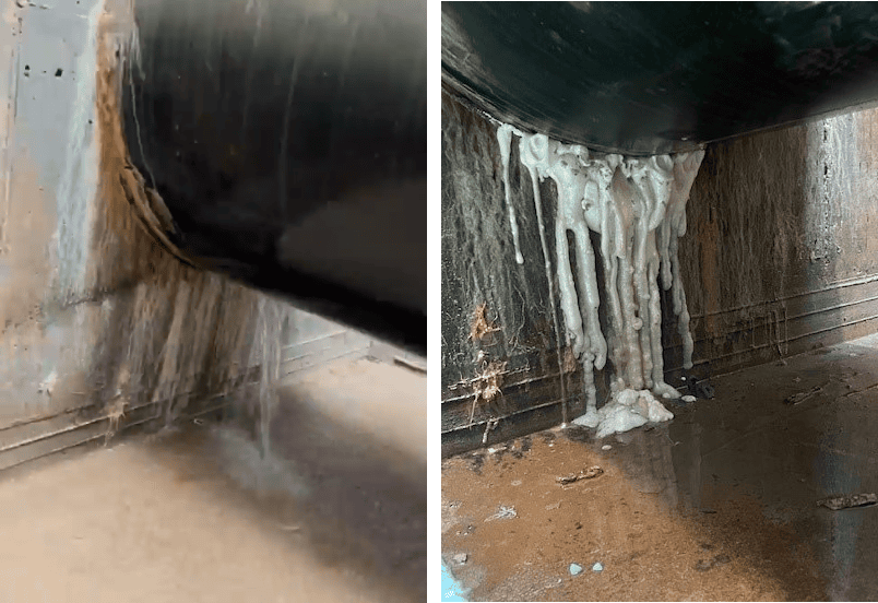 Water Infiltration around a Pipe Annulus - SealGuard Inc.